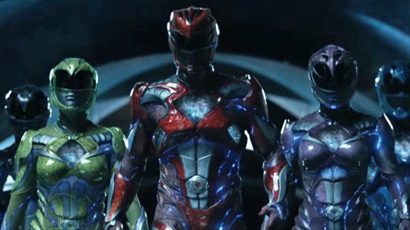 Five high school students become the Power Rangers in Power Rangers ...